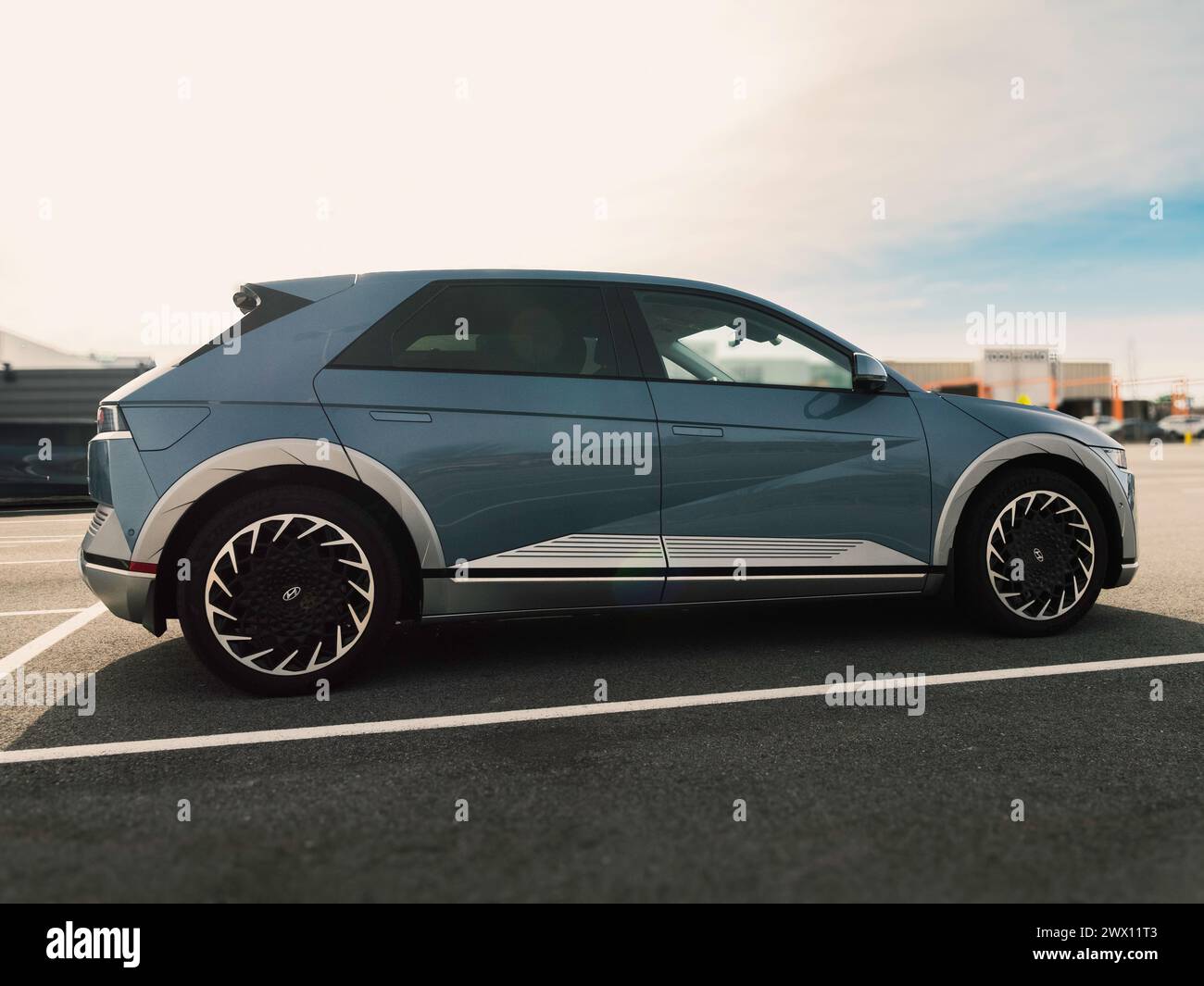 Advanced design Hyundai Ioniq 5 pure electric SUV Stock Photo - Alamy