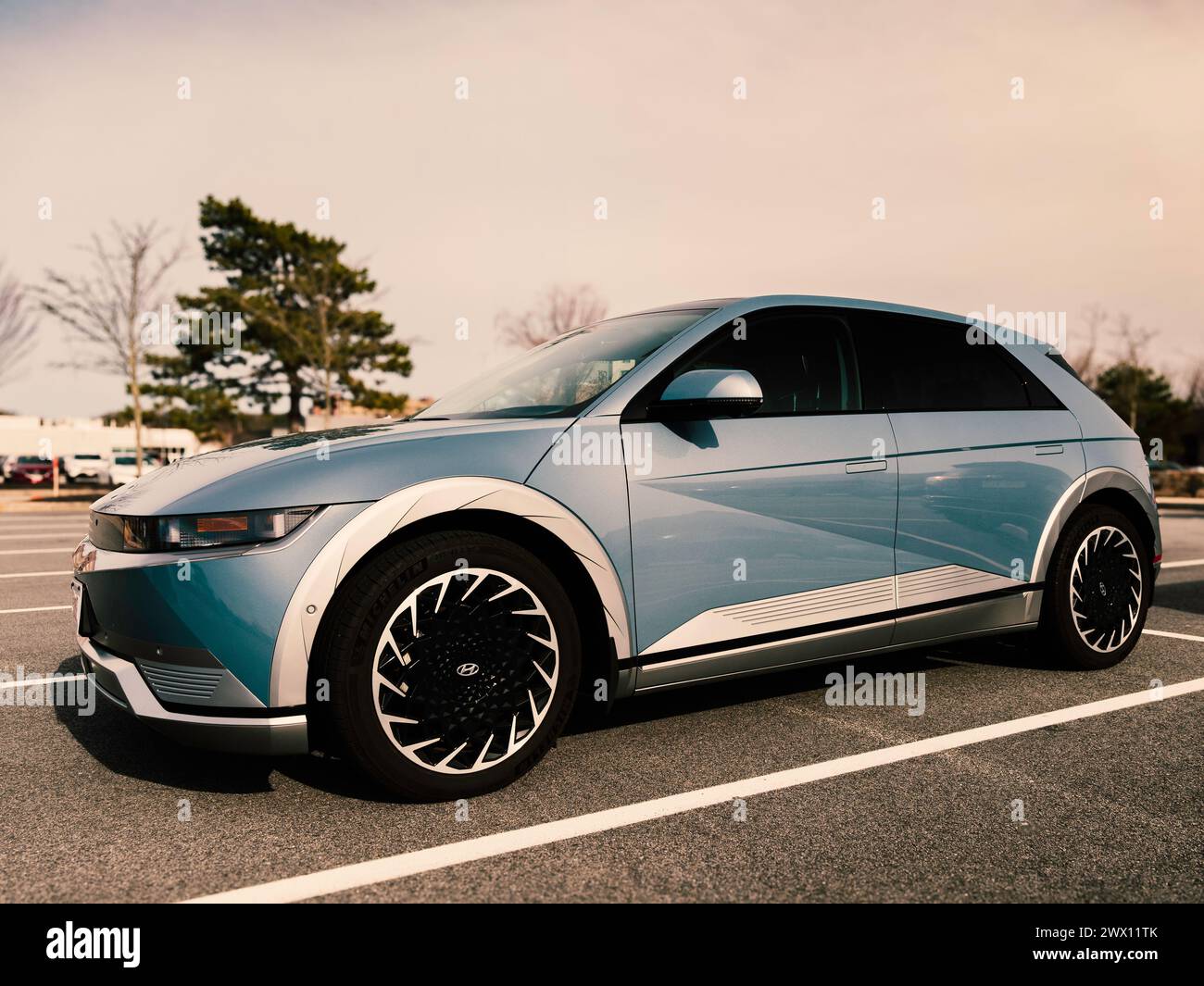 Advanced design Hyundai Ioniq 5 pure electric SUV Stock Photo - Alamy