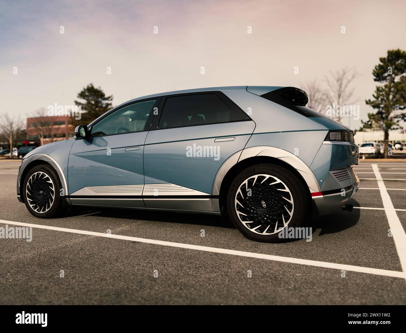 Advanced design Hyundai Ioniq 5 pure electric SUV Stock Photo - Alamy