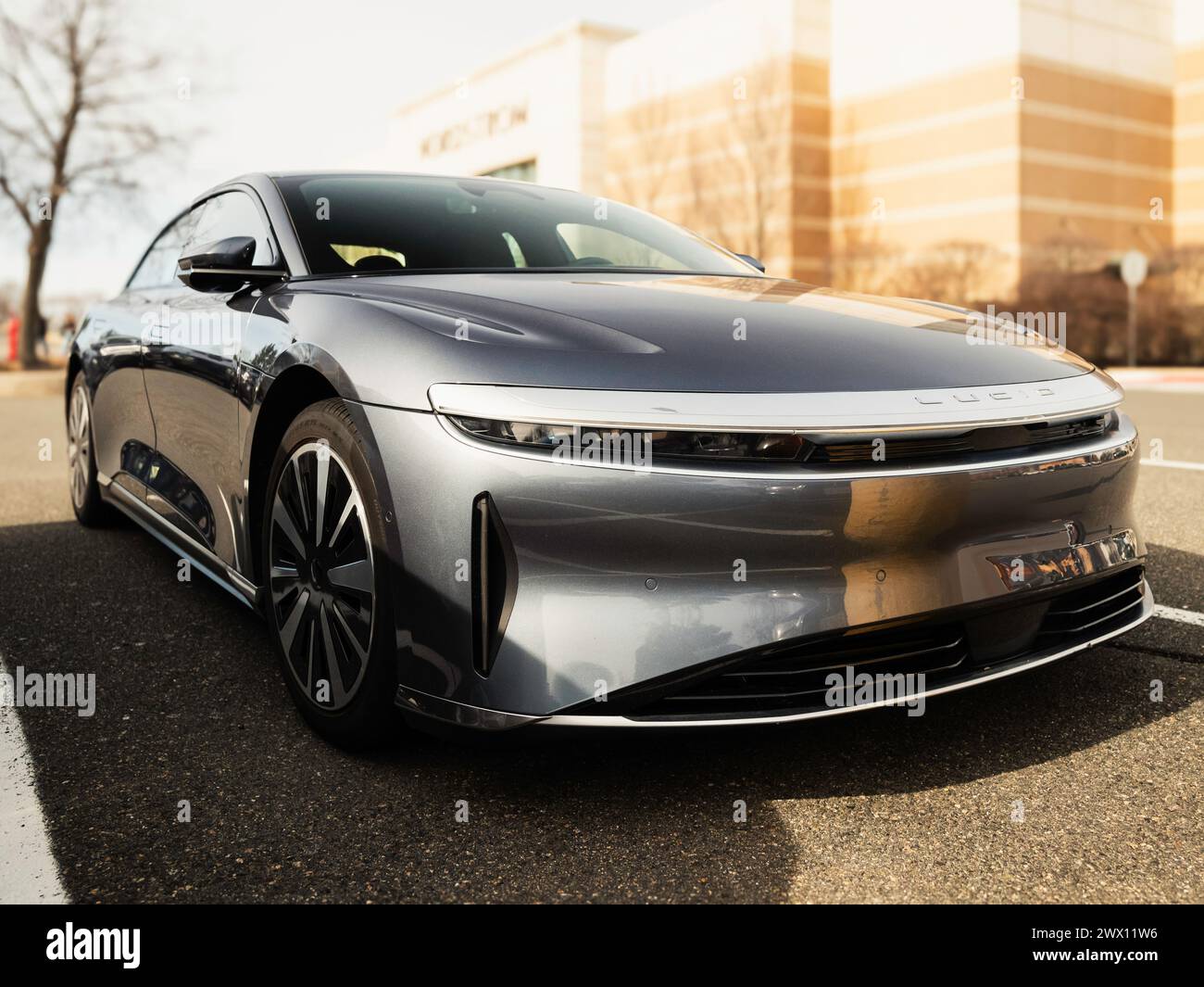 Stunning, sleek and futuristic, Lucid Air pure electric EV Stock Photo ...