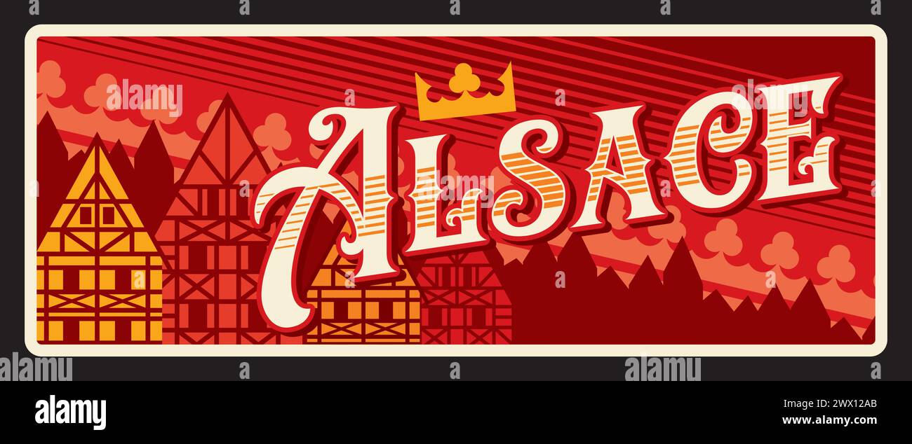 Alsace style architecture Stock Vector Images - Alamy