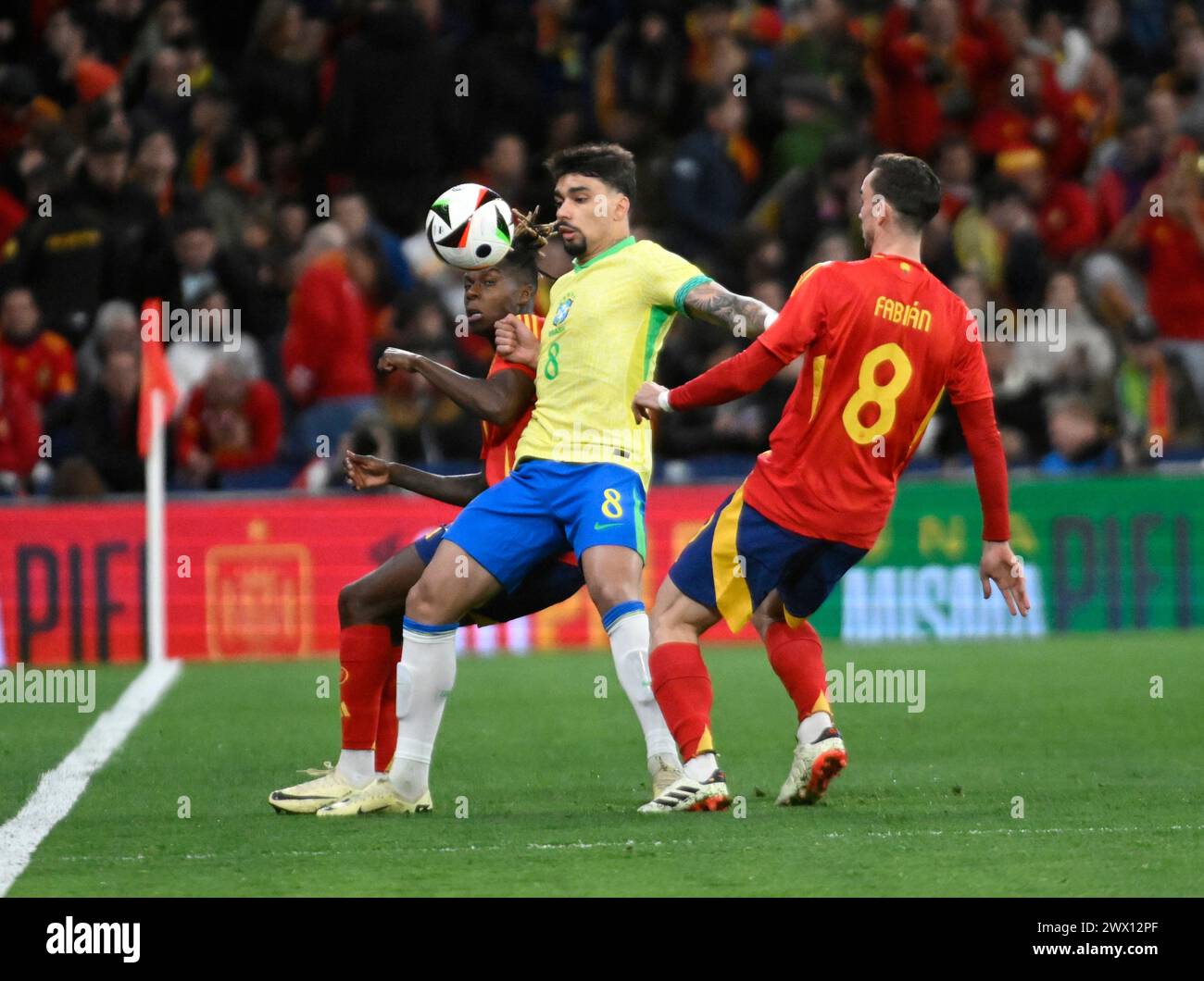 Madrid-Spain, March 26, 2024, Player Endrick of the Brazilian football ...
