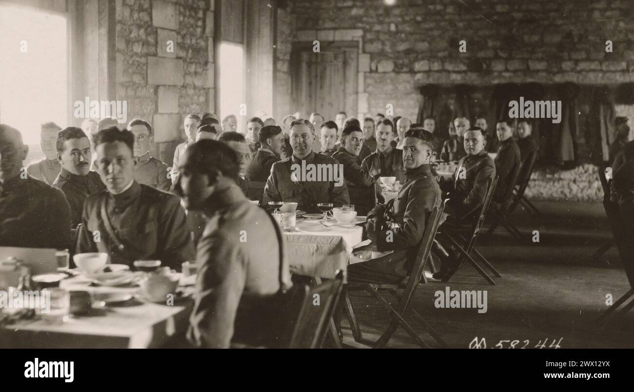 21st Grand Div. Transportation Corps, Camp Pullman, France. Eating Xmas ...