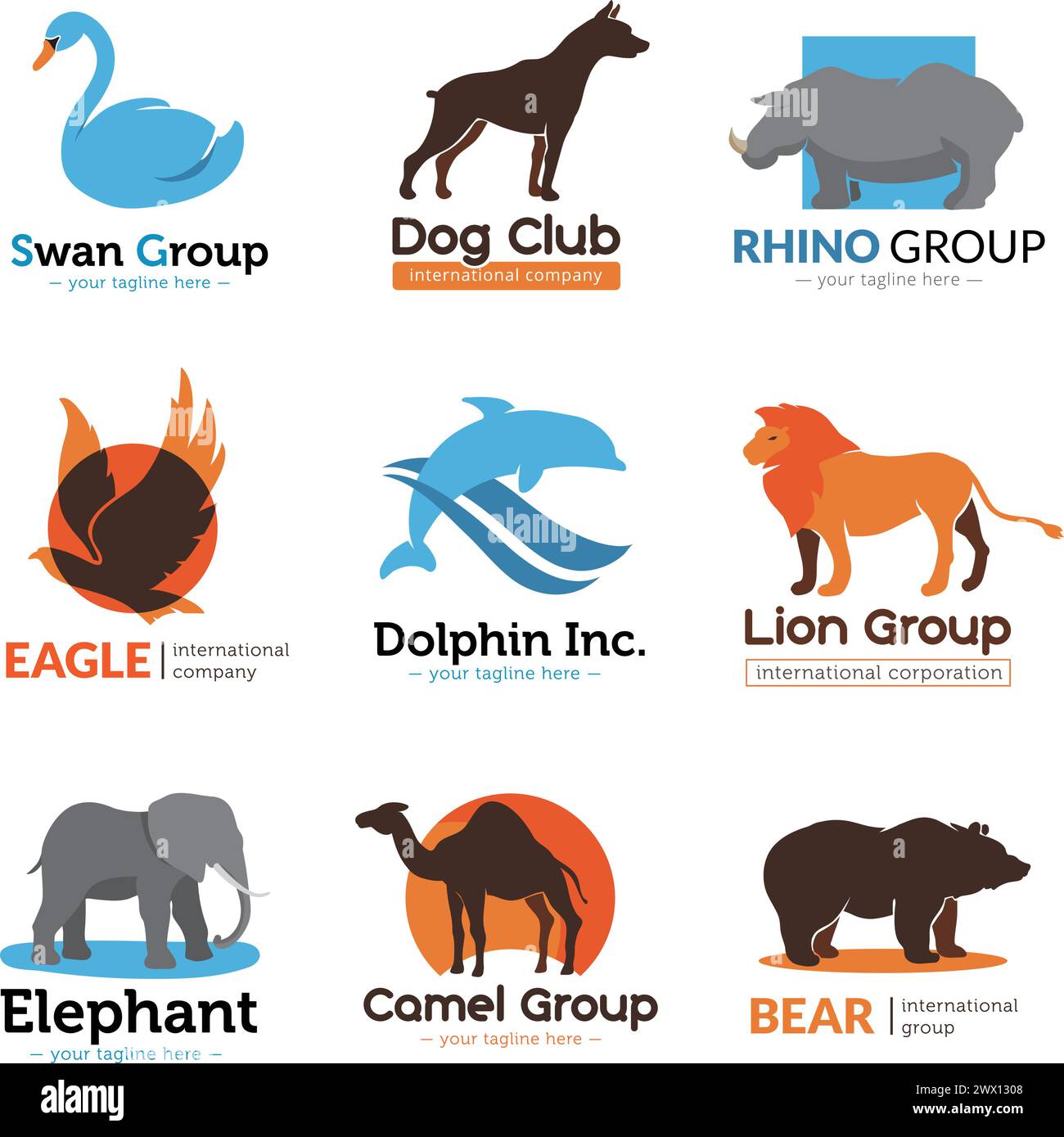 Symbols of courage and strength Stock Vector Images - Alamy