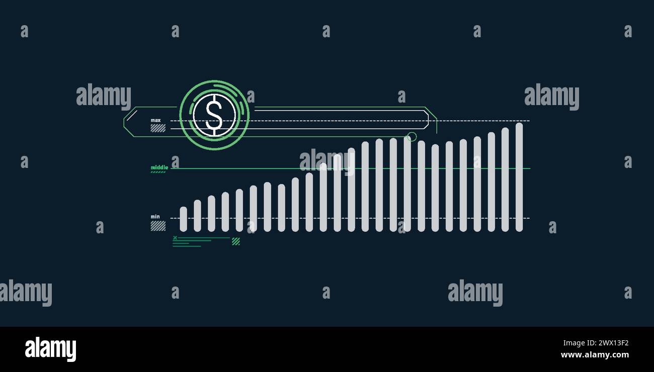 Infographics profit rising up hi-res stock photography and images - Alamy