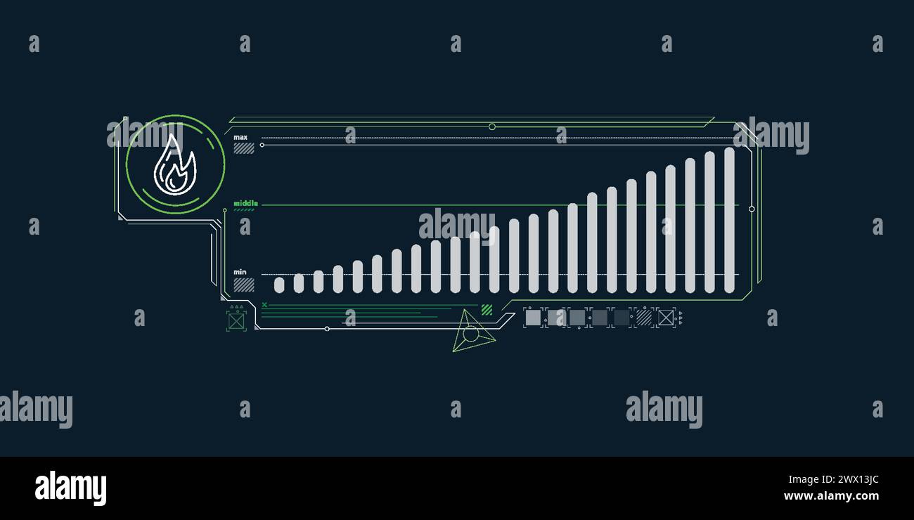 Abstract infographic of natural gas demand growth Stock Vector Image ...