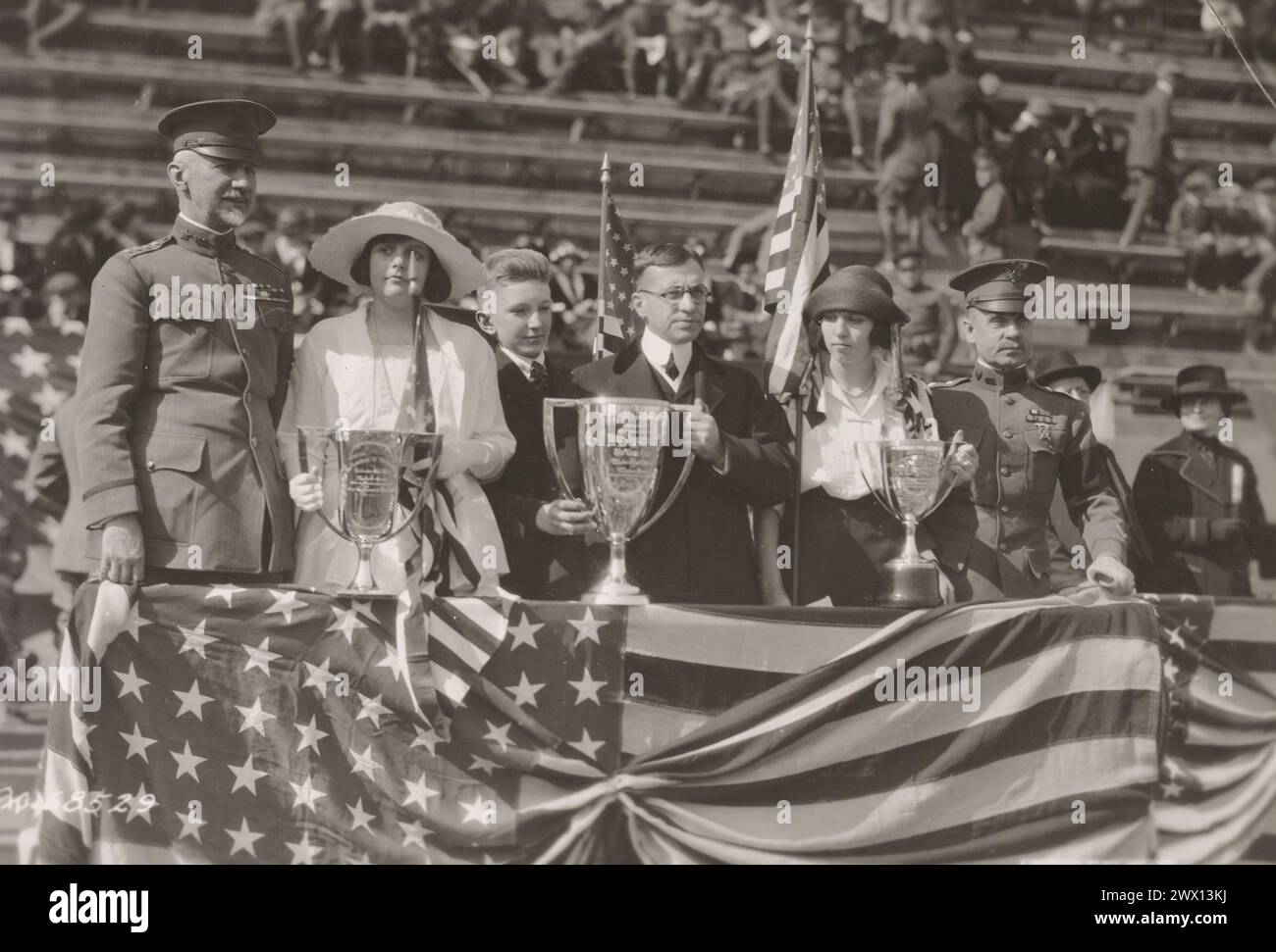 Presentation of medals and cups hi-res stock photography and images - Alamy