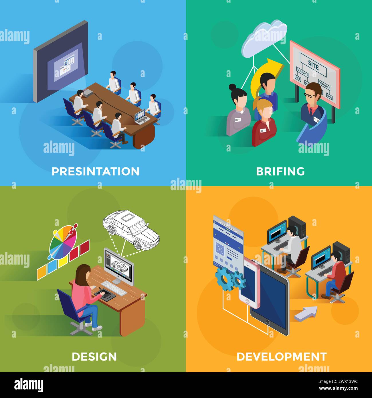 New concept development center Stock Vector Images - Alamy