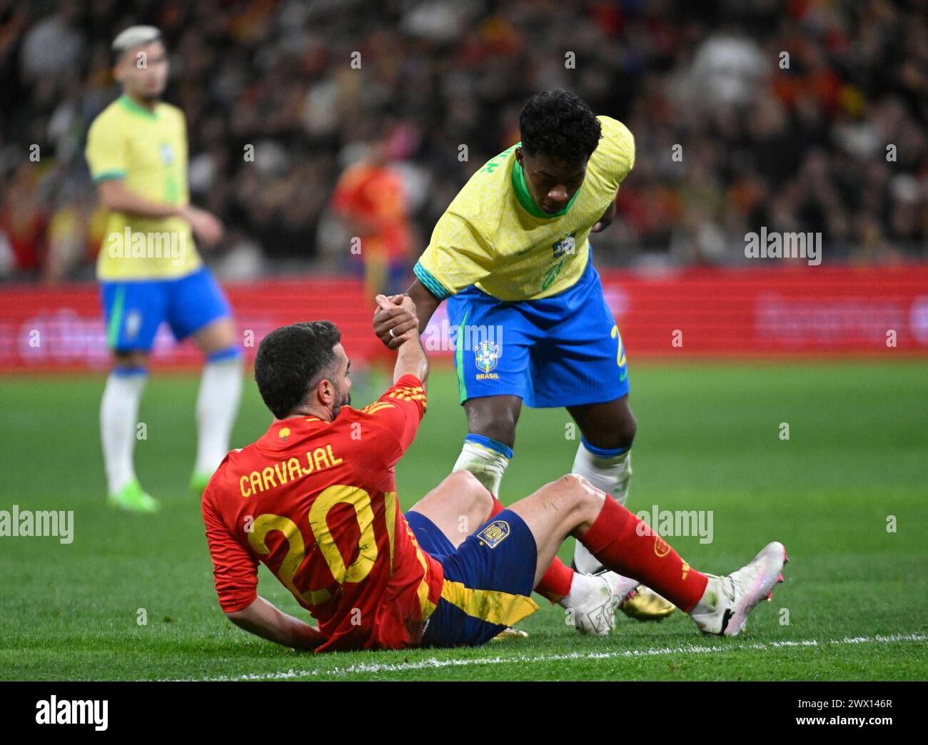 Madrid-Spain, March 26, 2024, Player Endrick of the Brazilian football ...