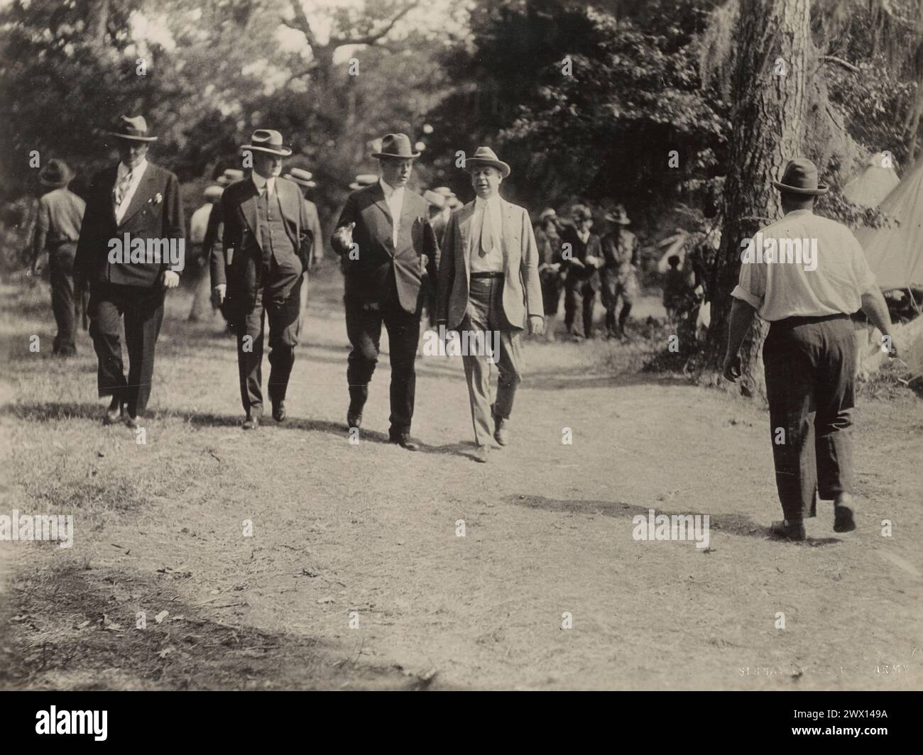 Original caption: Mississippi River Flood, 1927. Sec. of War Dwight ...