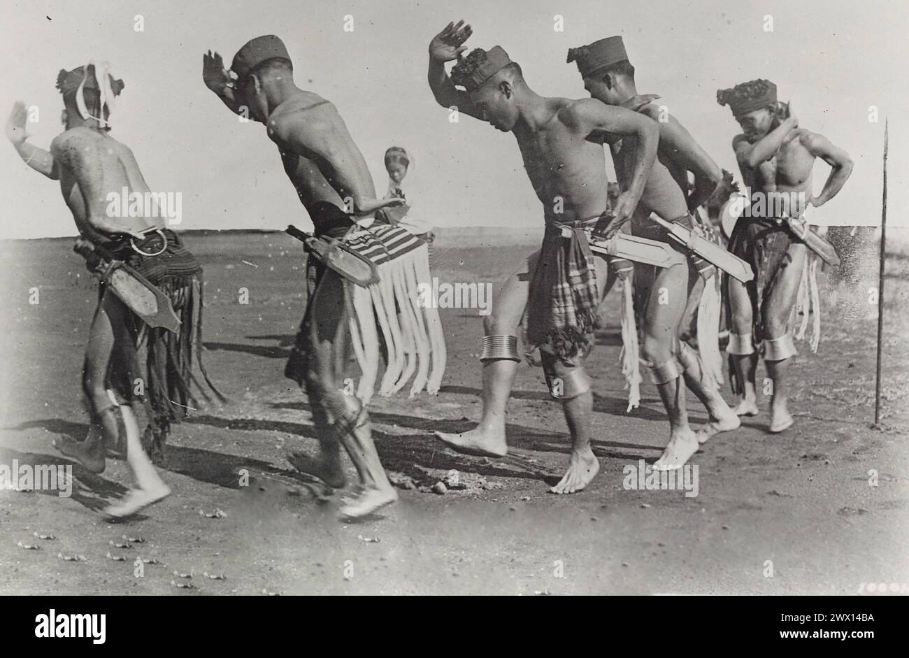 Men of the Ifugao tribe dancing - Philippine Islands, 1915 Stock Photo ...