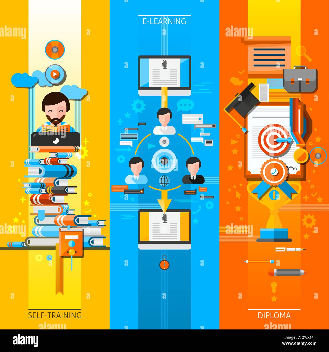Vertical studies Stock Vector Images - Alamy