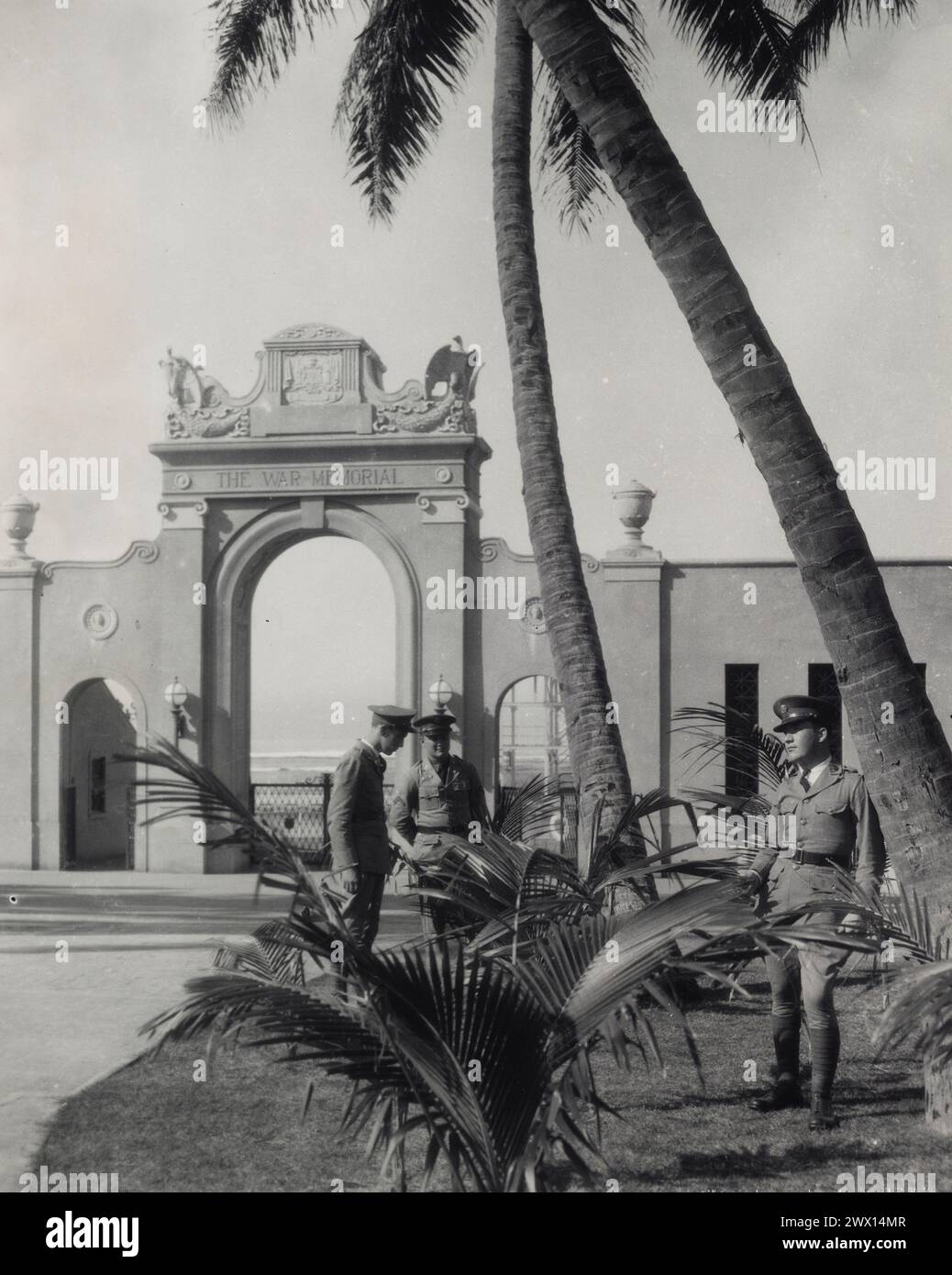 Honolulu, Territory of Hawaii. The War Memorial, is located at Waikiki ...