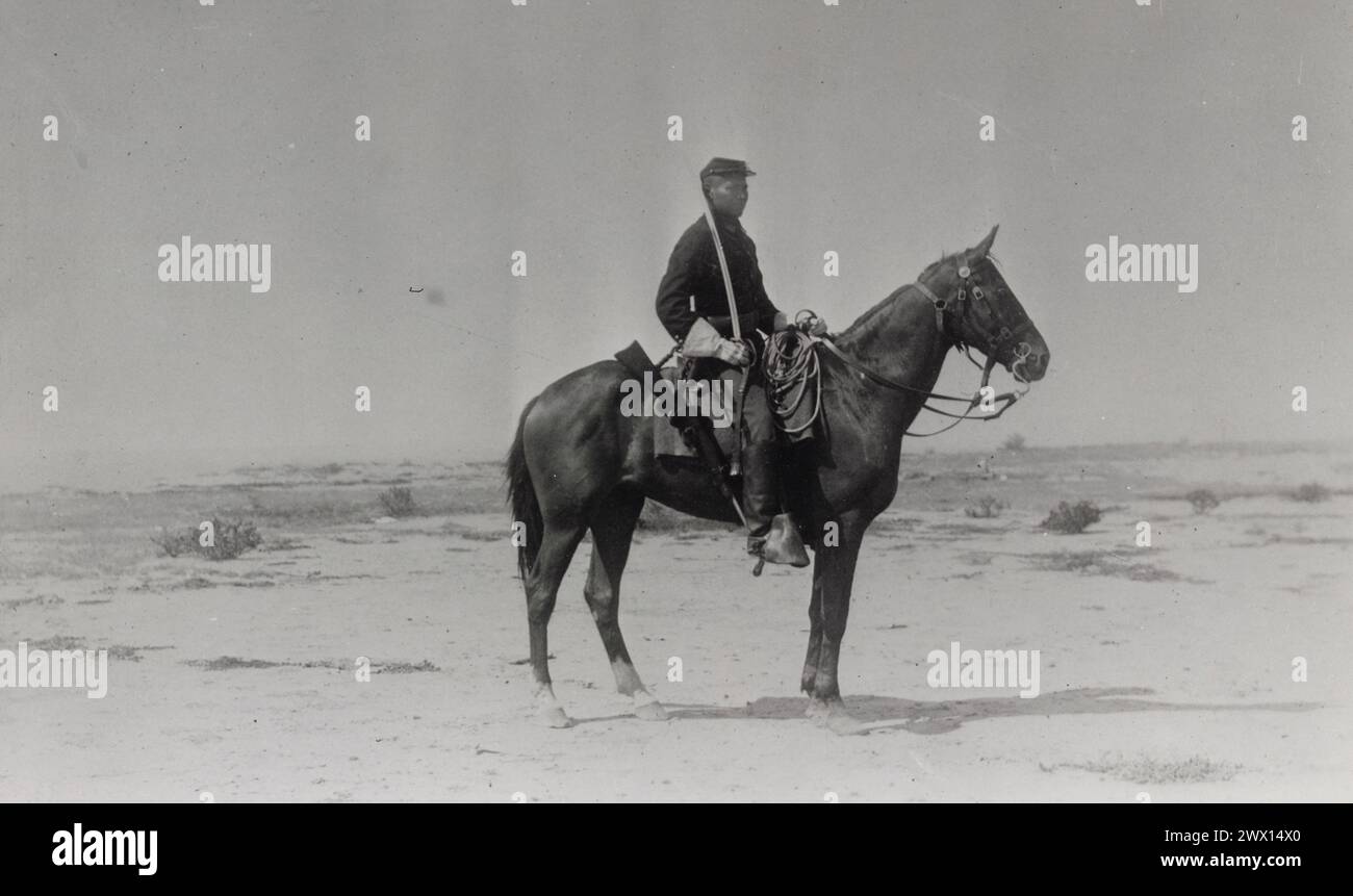 Crow Trooper of Troop "L," 1st Cavalry, Fort Custer, Montana ca. 1892 ...