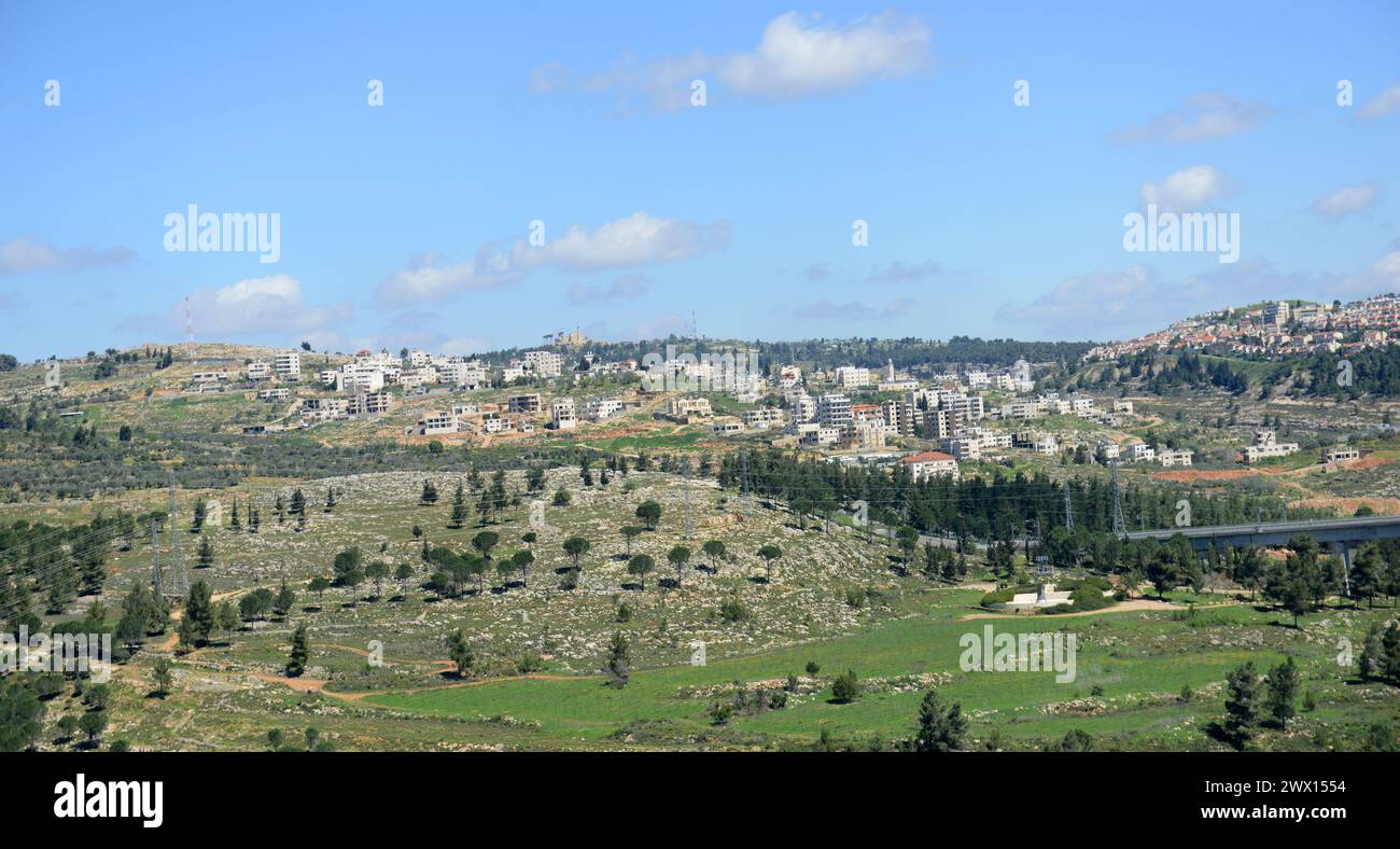 A view of Palestinian villages in the Judean mountains Stock Photo - Alamy