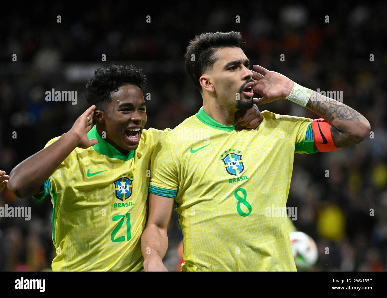 Madrid-Spain, March 26, 2024, Player Endrick of the Brazilian football ...