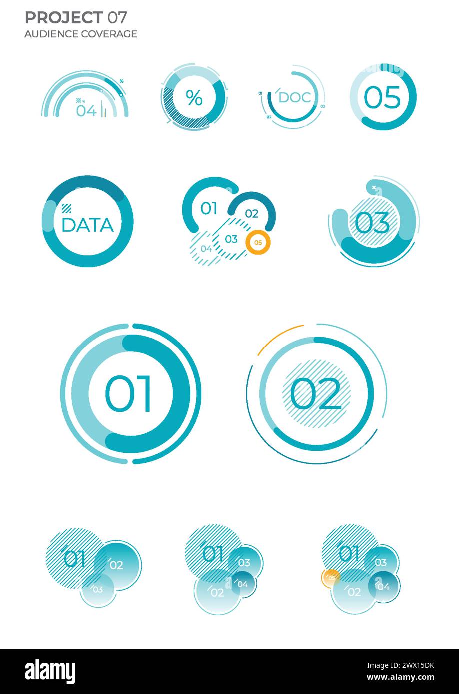 Visual charts. Finance elements commercial vector illustration Stock ...