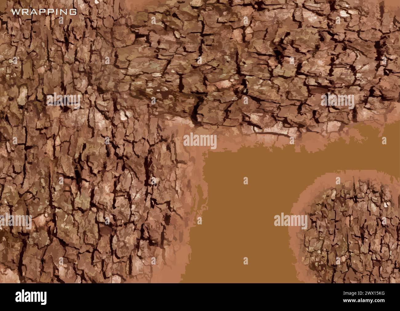 Gift wrapping vector design, textile with abstract wood bark texture motif. suitable for an ...