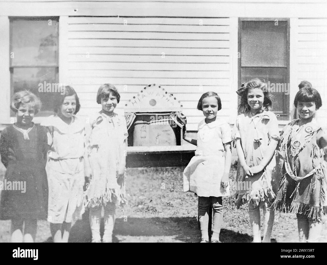 Menominee Indian Tribe of Wisconsin: Group of Primary Girl Pupils at ...