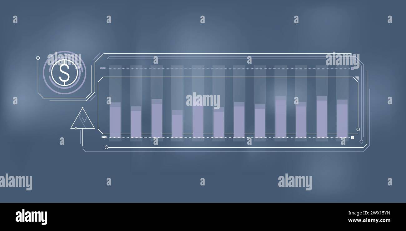 Abstract simple infographics of stable dollar price Stock Vector Image ...