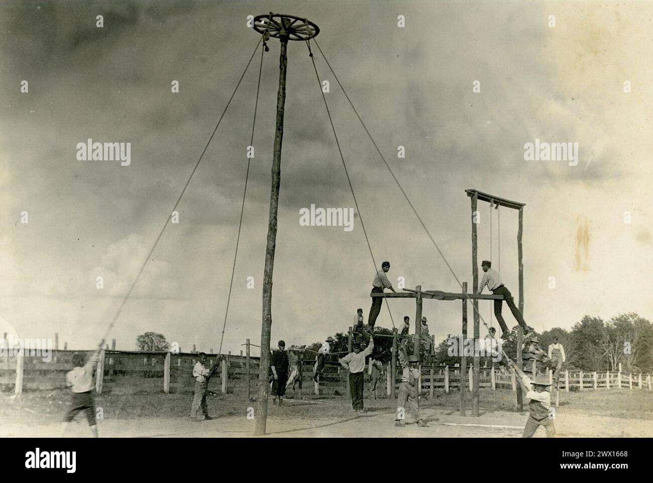 Armstrong Academy, Oklahoma - Homemade Playground Apparatus, Indian ...