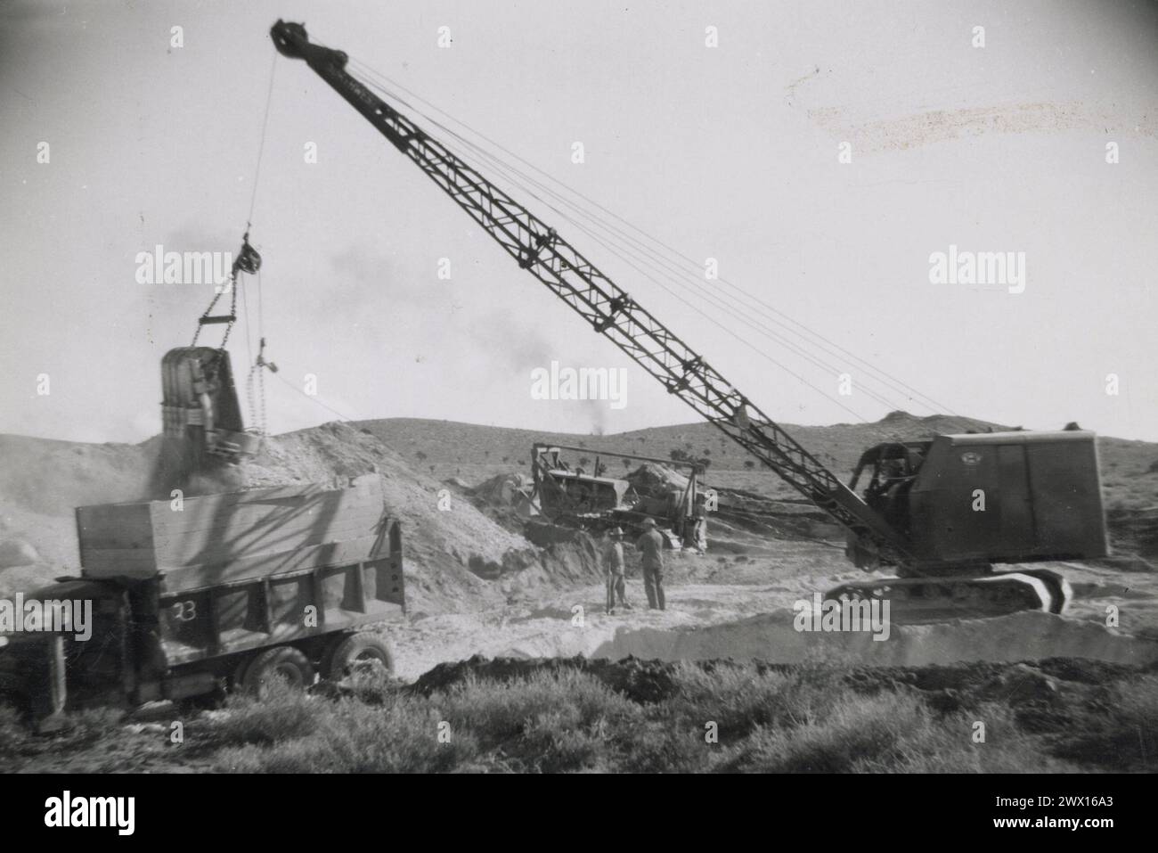 Deposit #31 mine. Stripping, mining and loading trucks for delivery to ...