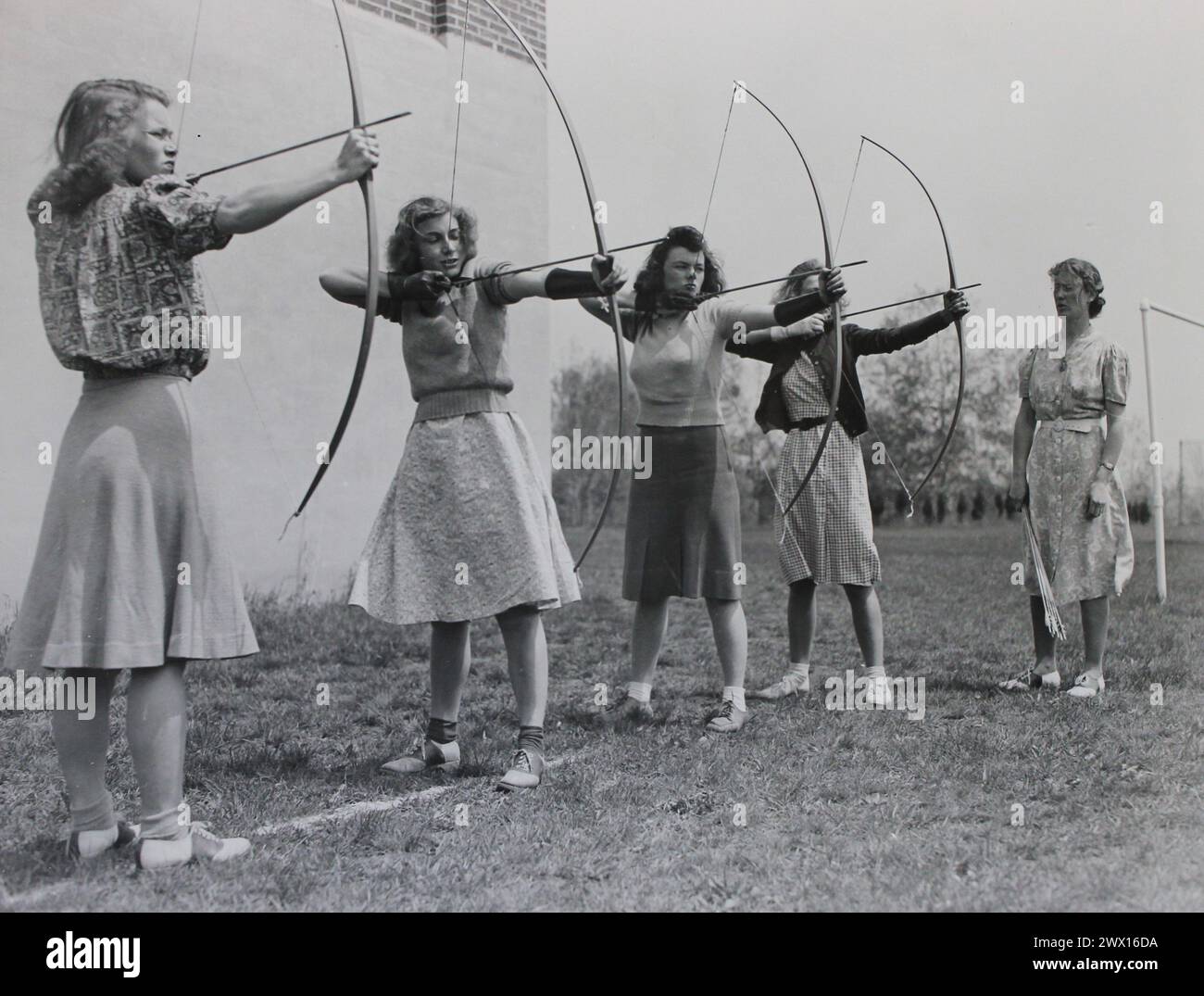 This photograph depicts a National Youth Administration graduate ...