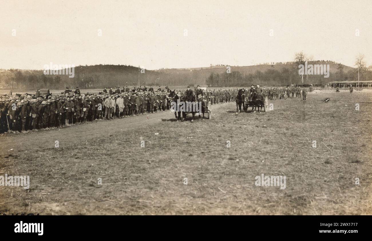 Soldiers from the 104th Regiment Infantry participating in field games ...