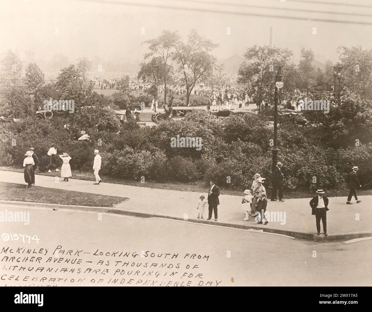Historical Chicago - McKinley Park, Looking south from Archer Avenue as ...