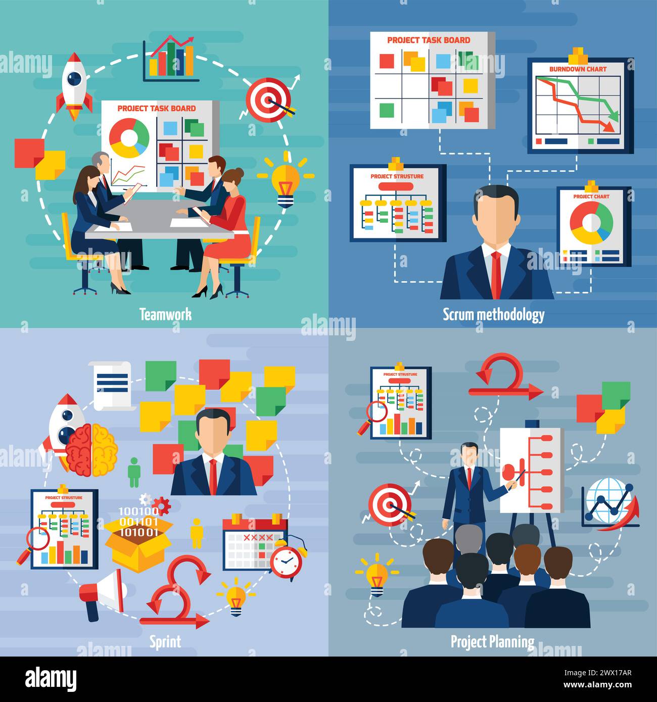 Development framework Stock Vector Images - Alamy