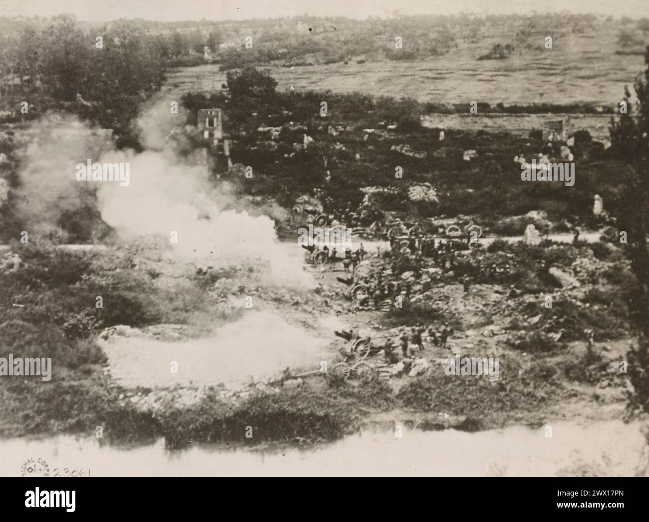 World War I Photos: The American advance in the Argonne region of ...