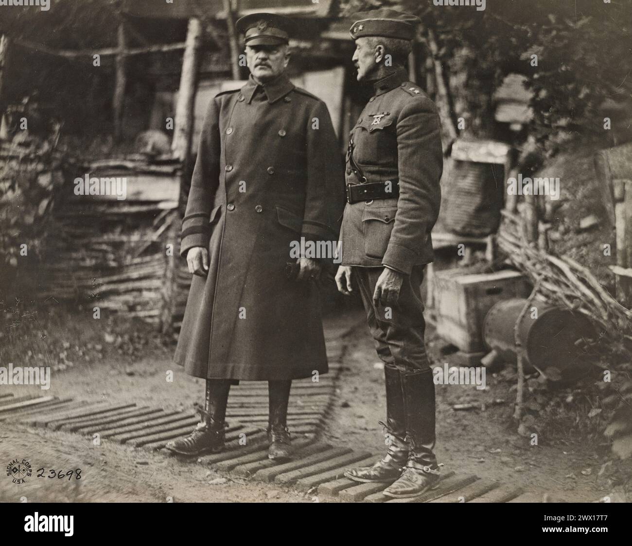 General John J. Pershing and Major General William H. Johnston; the ...