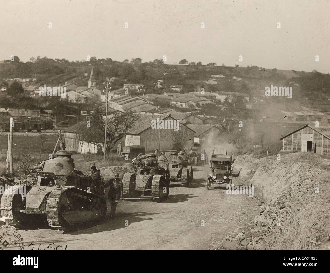 World War I Photos: View showing the 337th Company, 13th Battalion ...