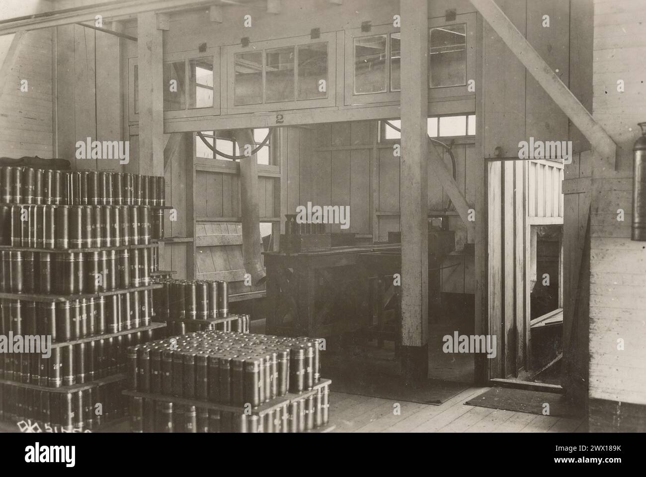 Eddystone Munitions Corporation: Shrapnel loading room, view of ... Eddystone Munitions Corporation: Shrapnel loading room, view of ...