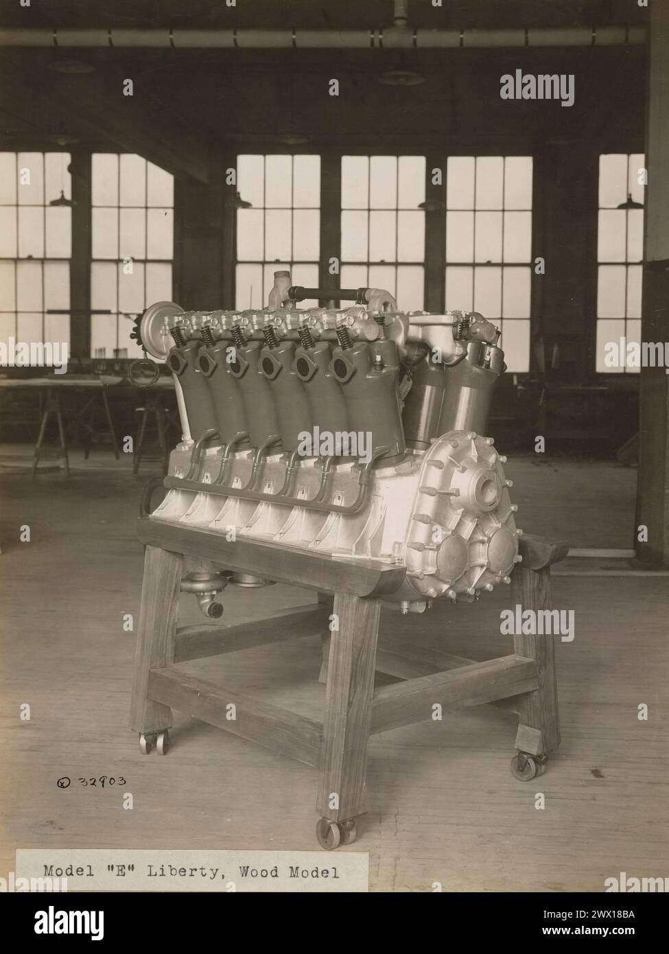 Packard Motor Car Company - A wood model of the Model "E" Liberty ...