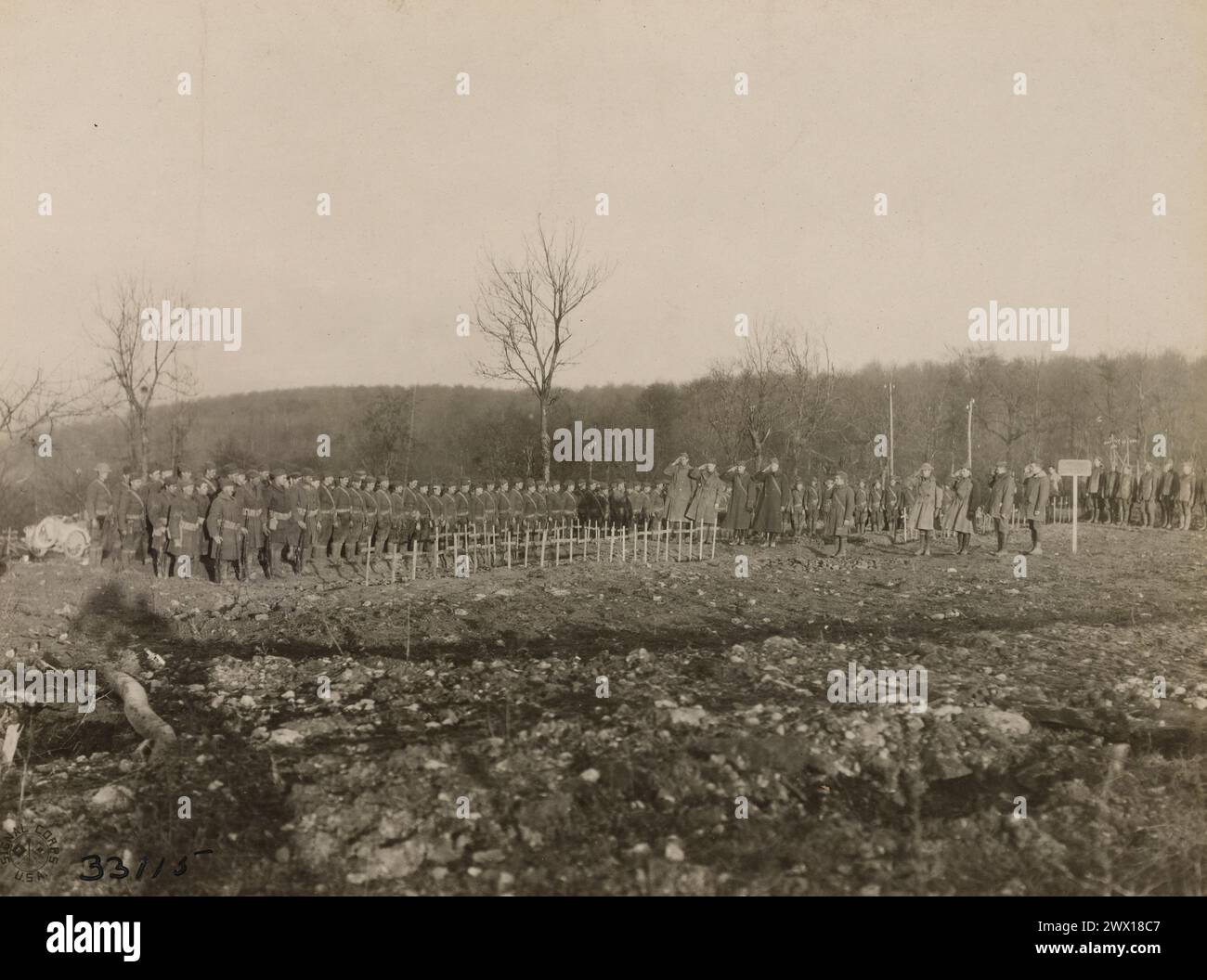 World War I Photos: A bugler blowing taps at a funeral on Molleville ...