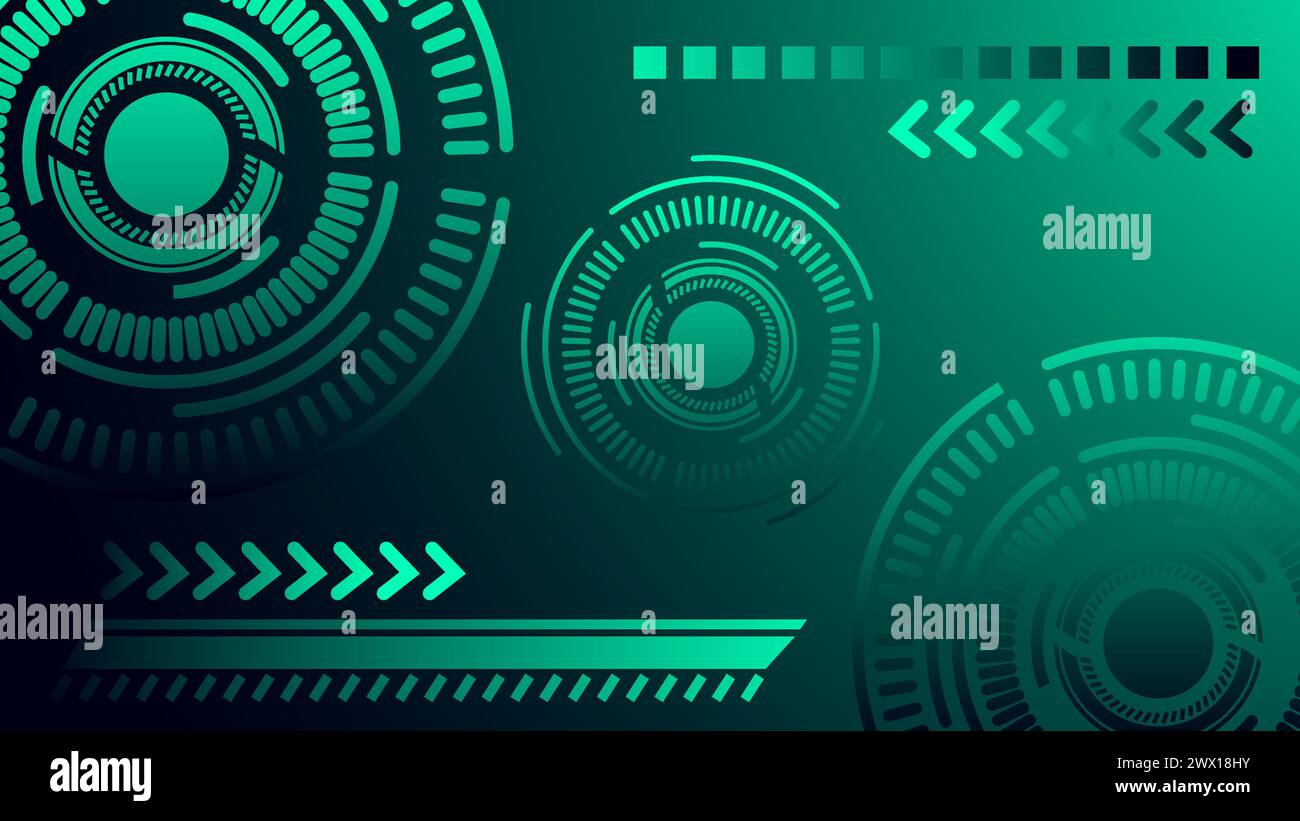 Green Light Futuristic Technology Background Stock Vector Image & Art ...