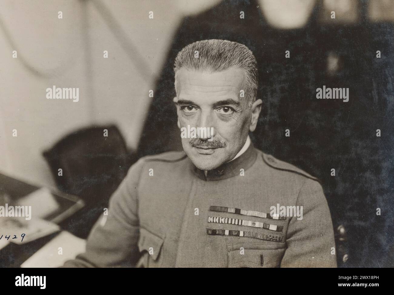 Portrait of General Diaz, commanding General of the Royal Italian Army ...