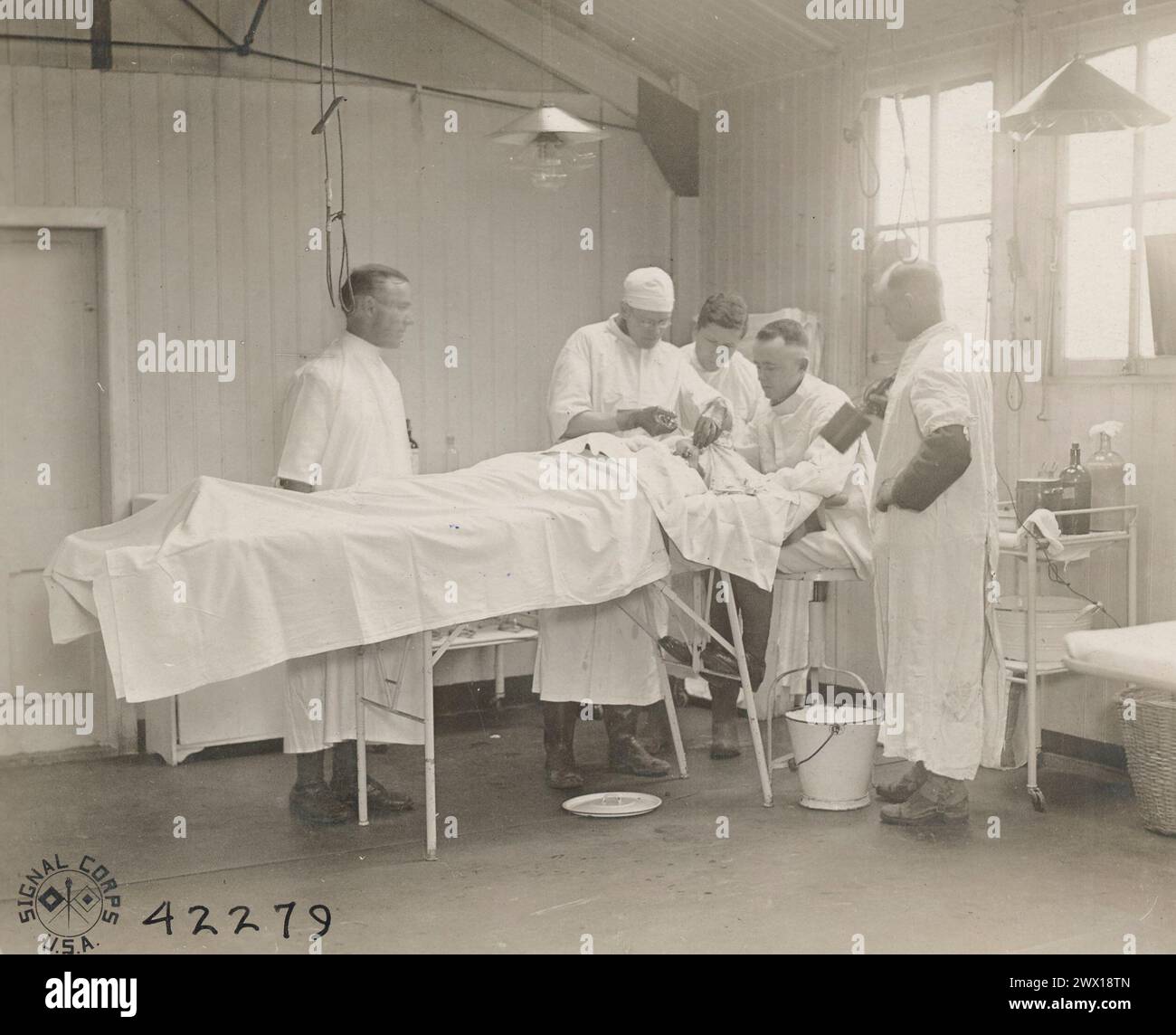 World War I Photos: A doctor at a hospital in Rouen France operates on ...