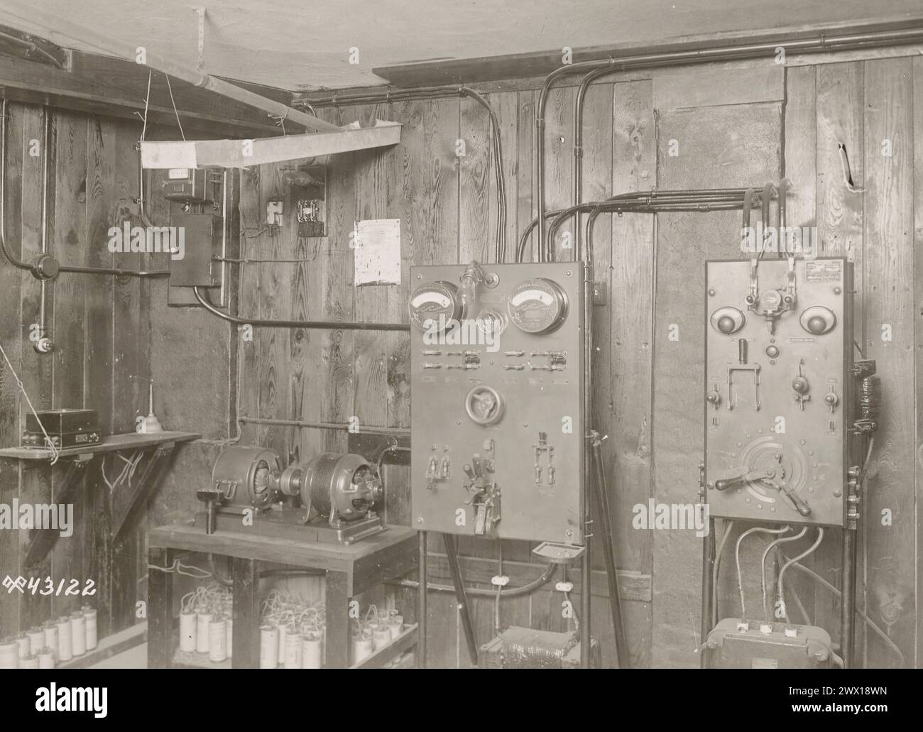 Telephone installations at Fort Benjamin Harrison. Power board and ...