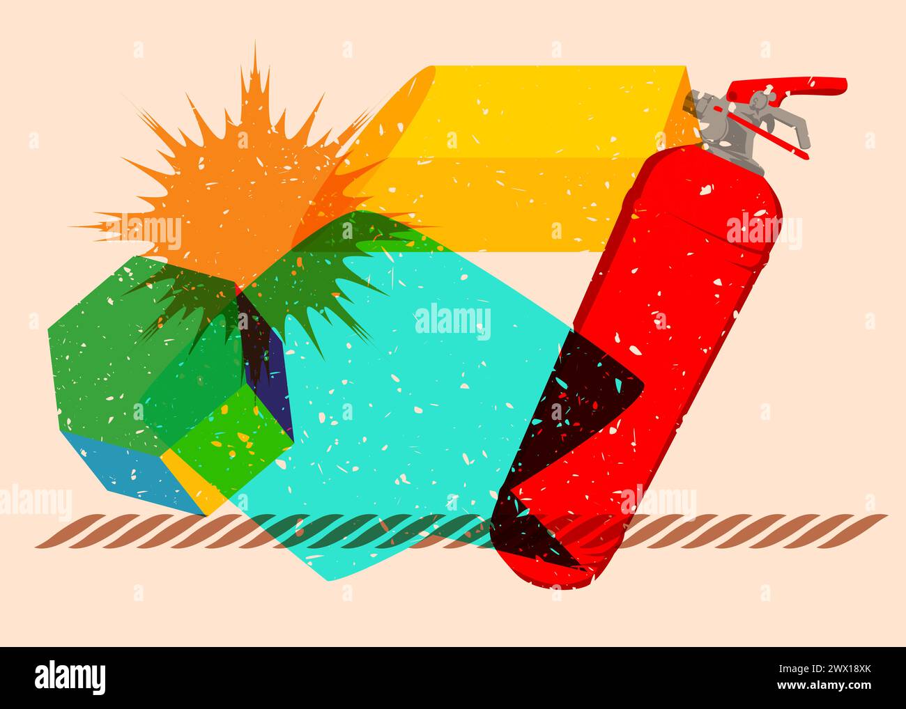 Fire extinguisher Stock Vector Images - Alamy