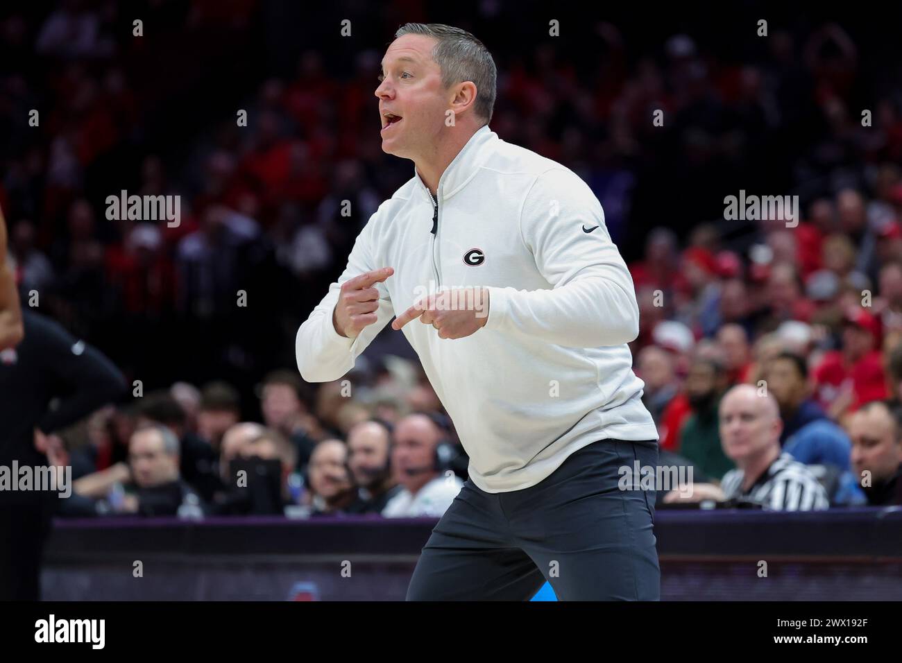 Columbus, Ohio, USA. 26th Mar, 2024. Georgia Bulldogs head coach Mike ...