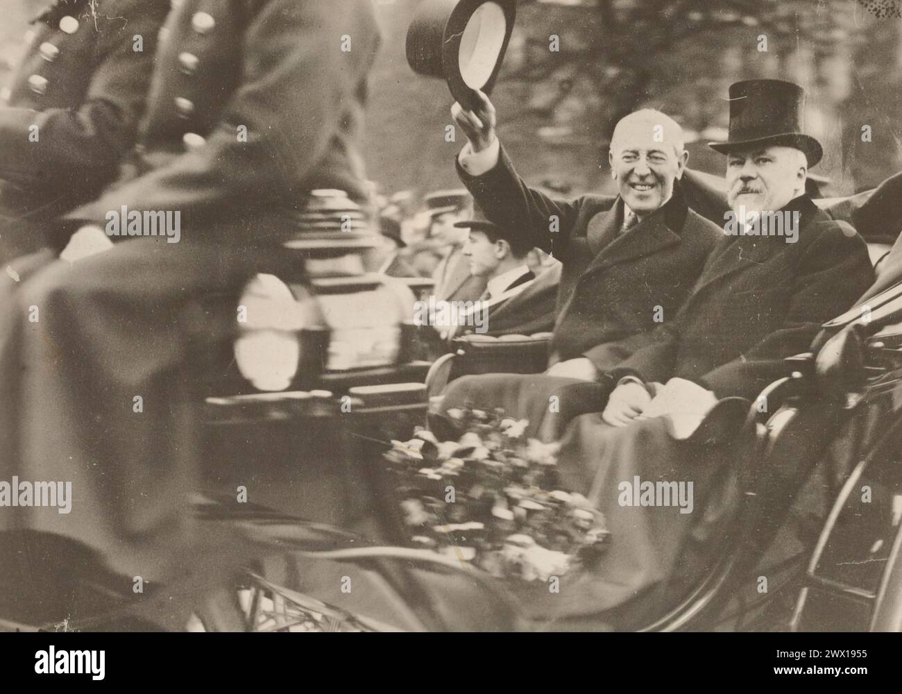 President Woodrow Wilson and President Raymond Poincare, of France ...