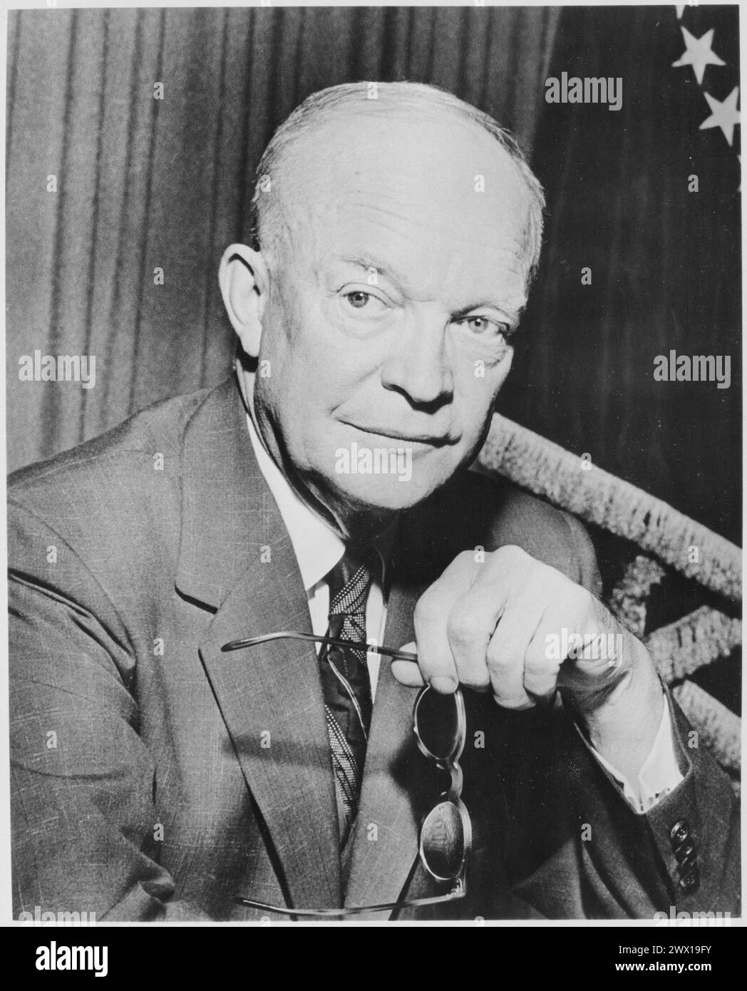 Portrait of Dwight D. Eisenhower Stock Photo - Alamy