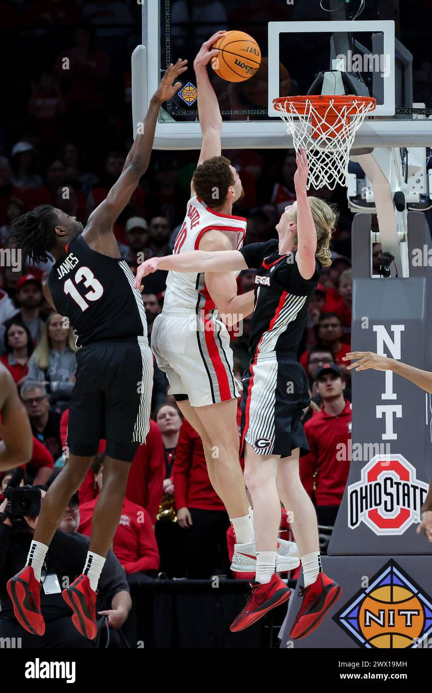Columbus, Ohio, USA. 26th Mar, 2024. Ohio State Buckeyes forward ...