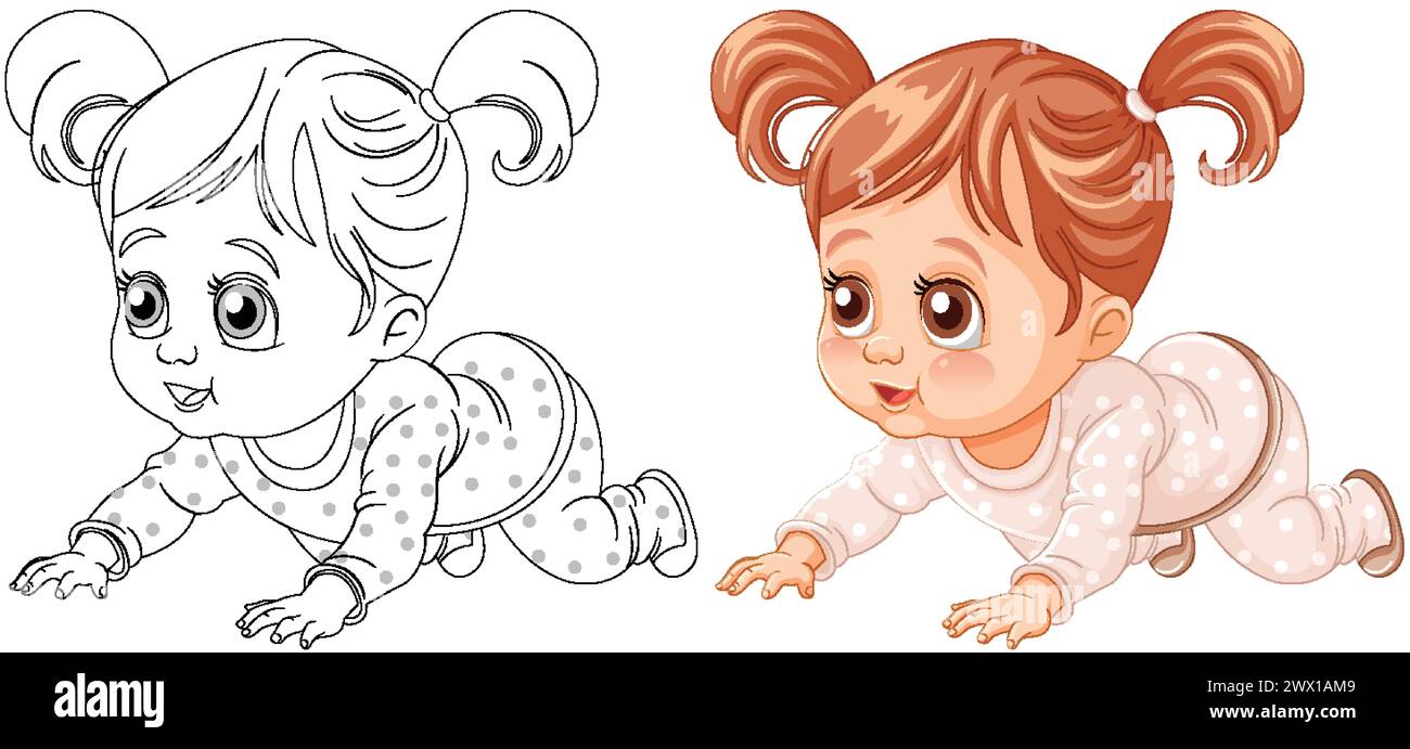 Crawling movement Stock Vector Images - Alamy