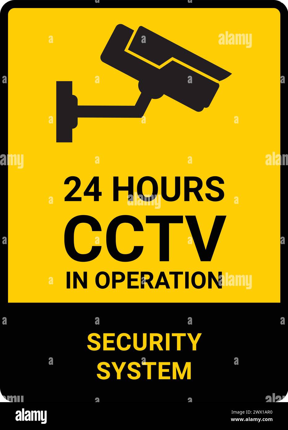 24/7 CCTV in operation notice that captures attention with our ...