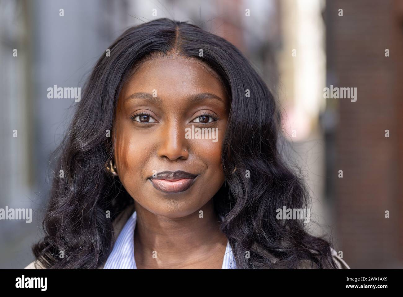 This image captures the essence of confidence and poise as it features ...