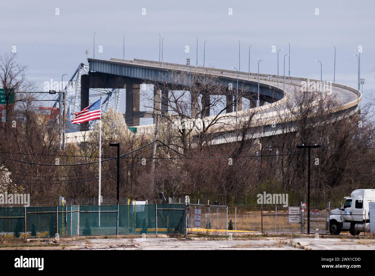 The ruins of Francis Scott Key Bridge outside Baltimore, Maryland are ...