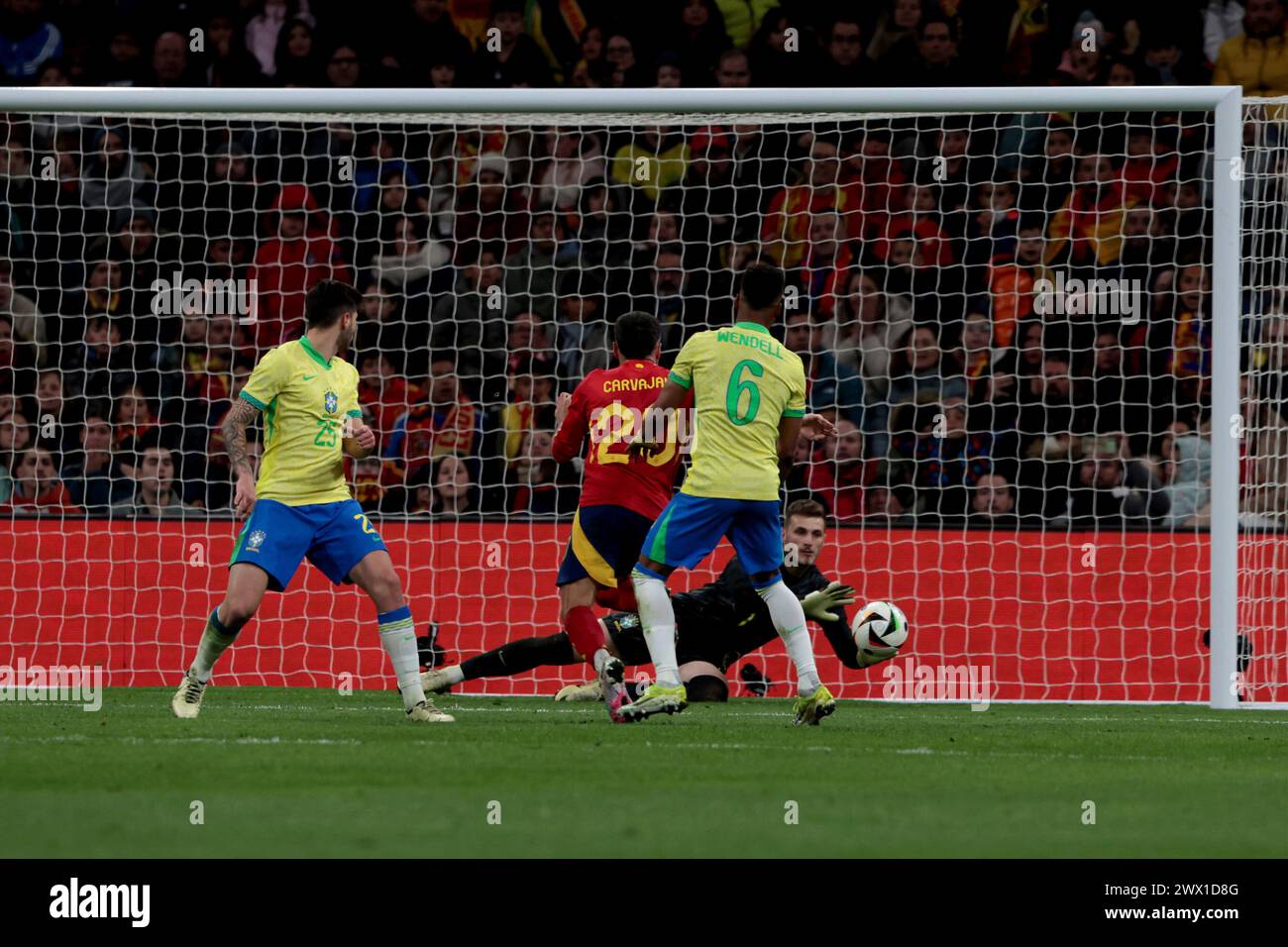 Madrid, Spanien. 26th Mar, 2024. Madrid Spain; 03/26/2024.- Spain draws ...
